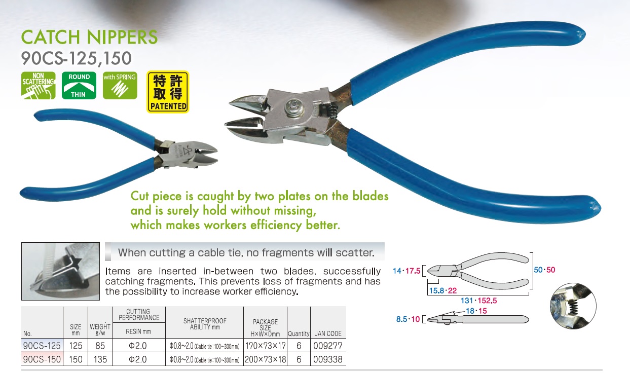 Ichiban Precision Sdn Bhd - Fujiya - Fujiya Nipper, Catch Nippers
